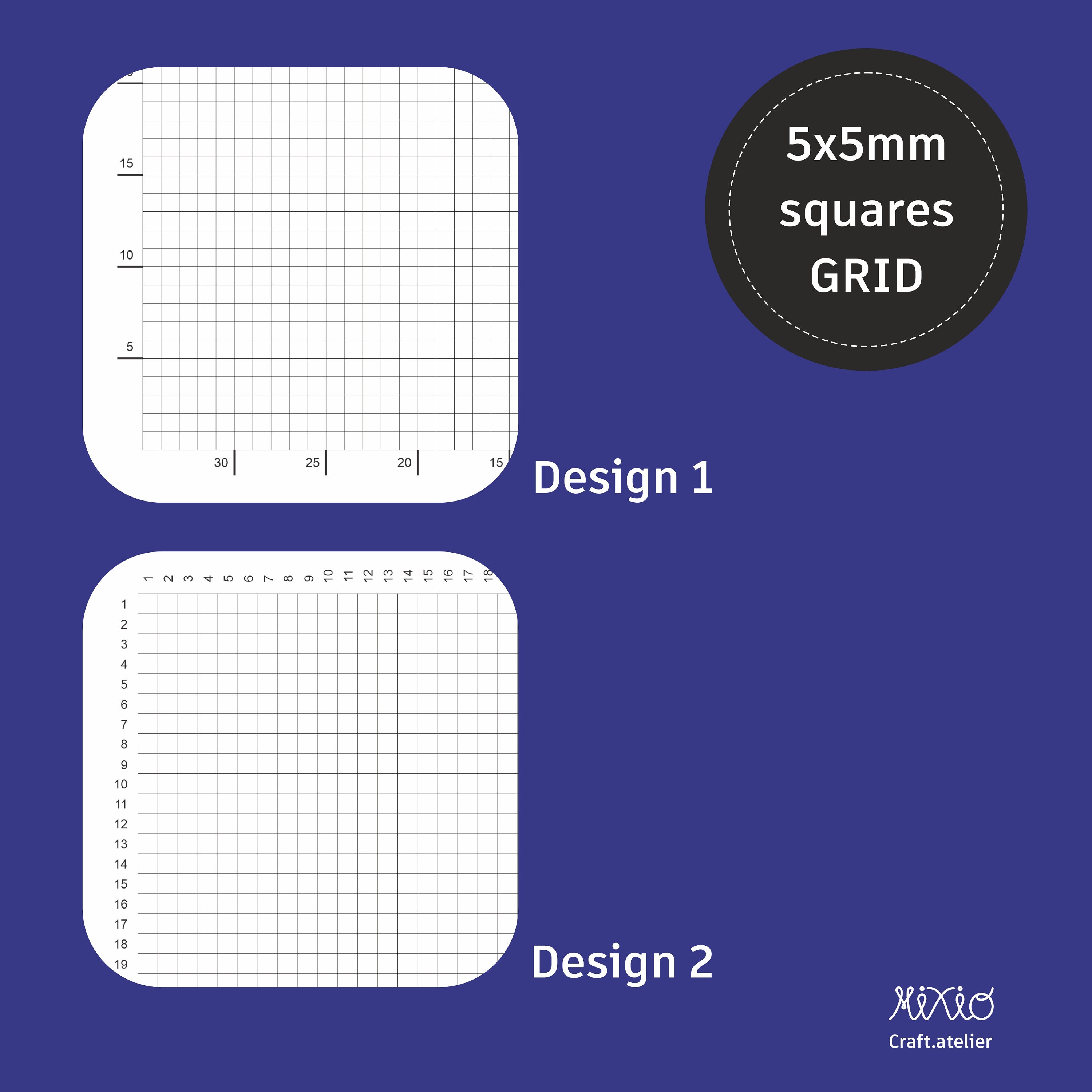 Digital Grid Template_printable Graph Paper_craft Planner_designing ...
