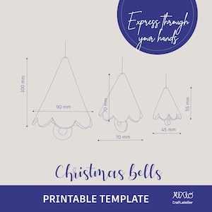 Ceramic Hanging Bells Template_slab Building Templates_pottery Template ...