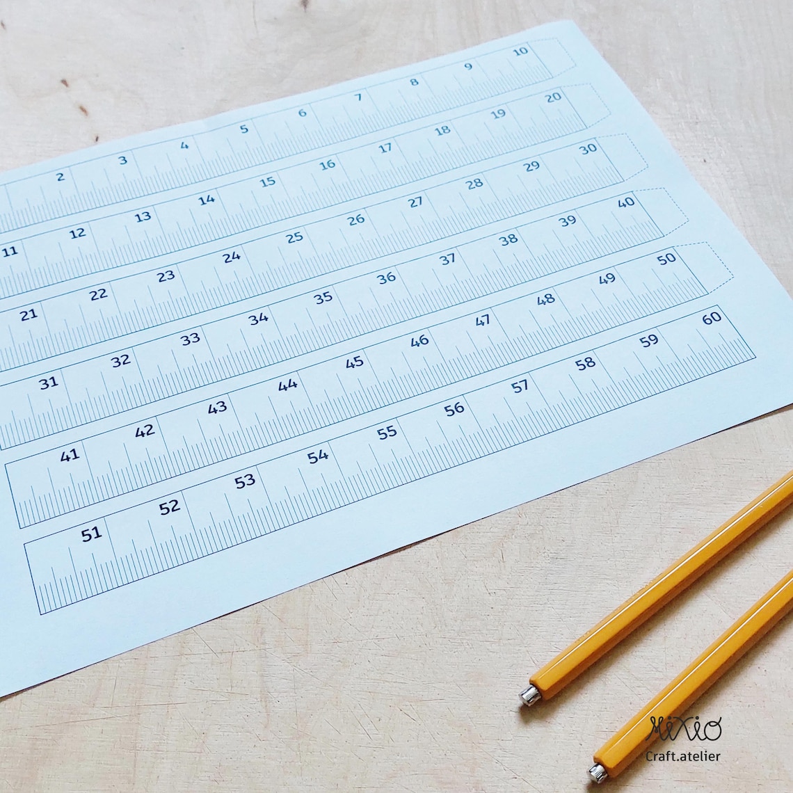 Printable Tape Measure: 150 Cm / 60 Inch Rulers (PDF Download) - Etsy