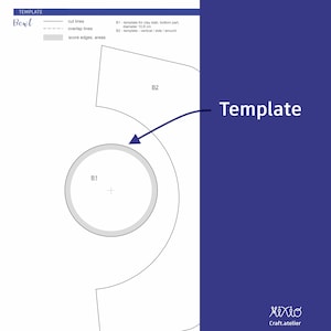 Ceramic Bowl Template_slab Building Tutorial_pottery Template_do It Yourself Bowl_ceramics ...