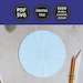 Printable Pottery Round Ruler_digital Circle Divider Tool_marking Tool ...