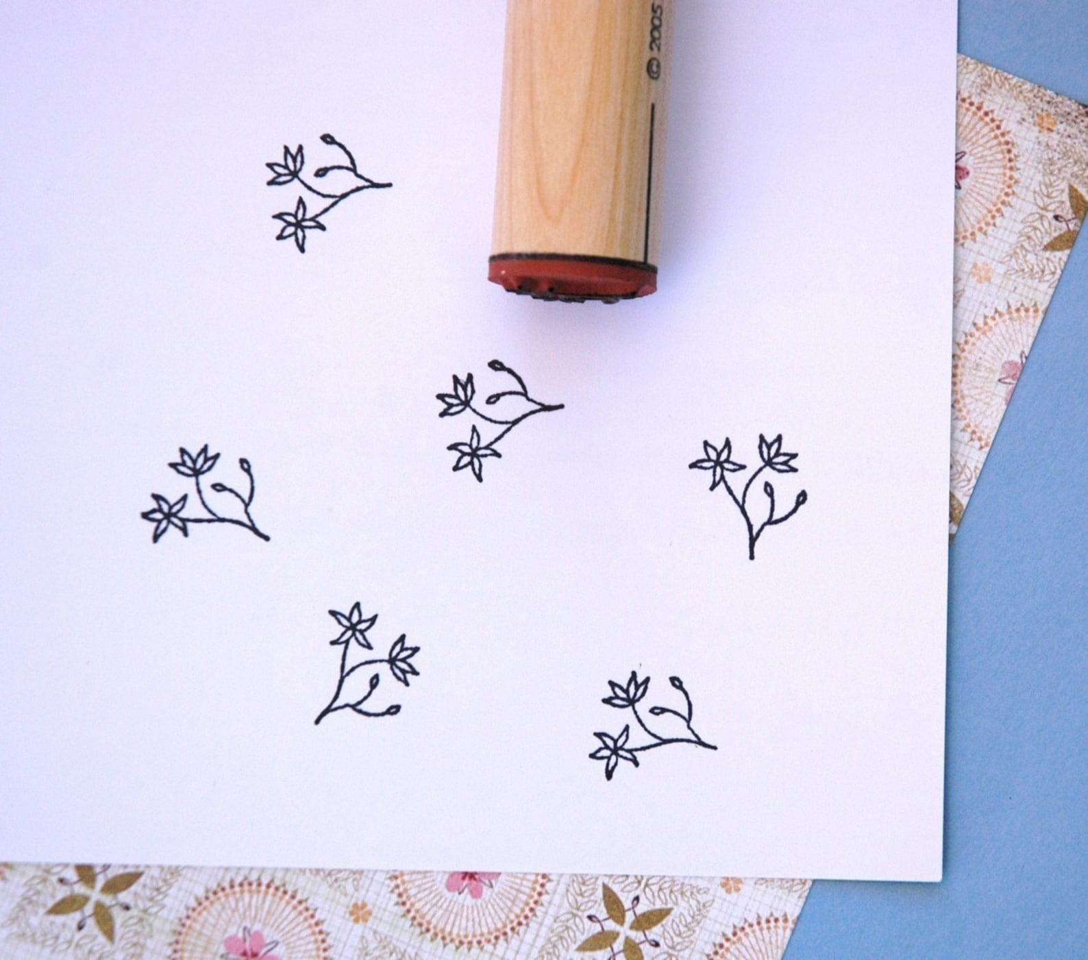 Trout Lily Rubber Stamp - Etsy