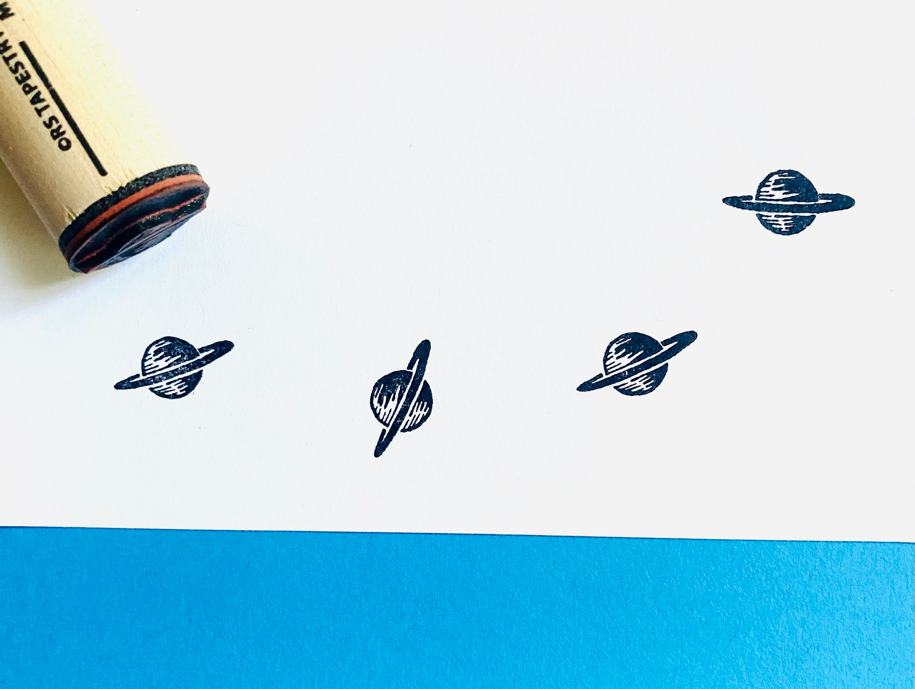 Saturn Rubber Stamp - Etsy