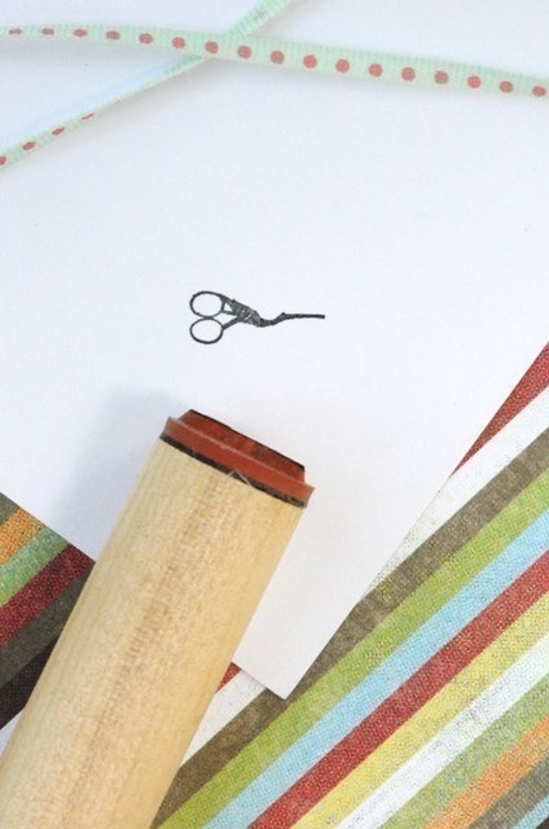Antique Sewing Scissors Rubber Stamp - Etsy