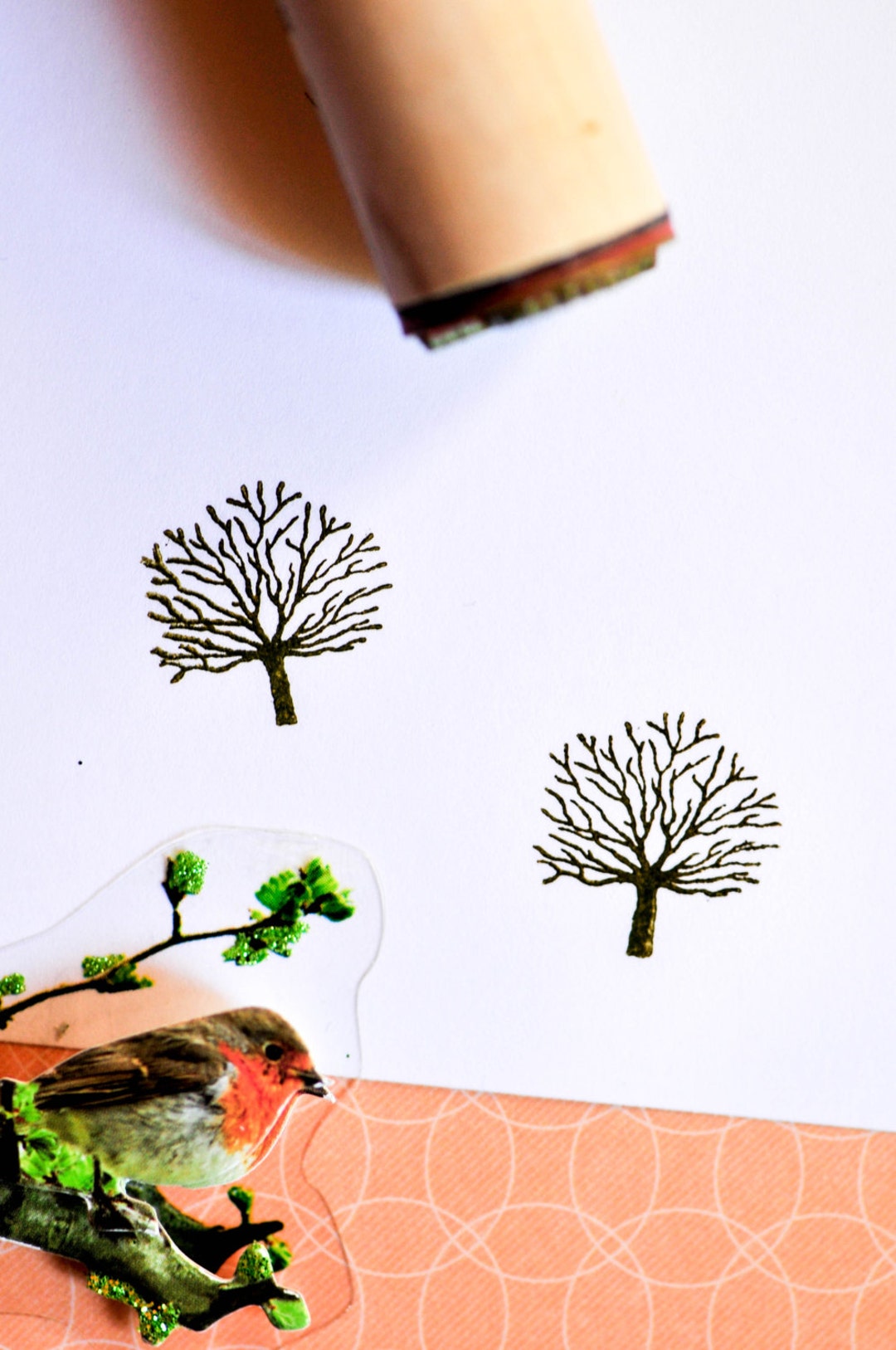 Bare Tree Rubber Stamp - Etsy