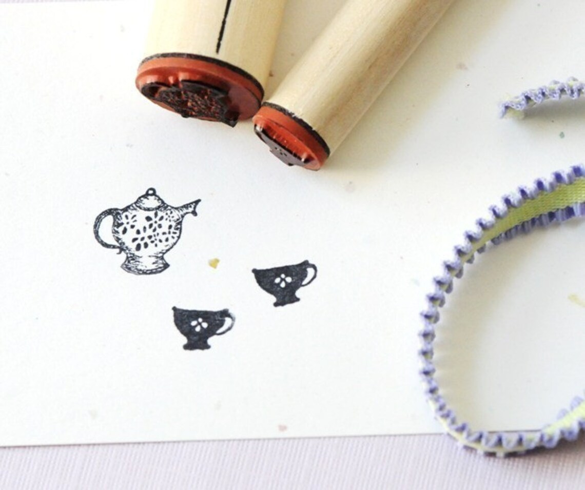 Spot of Tea Stamp Set - Etsy