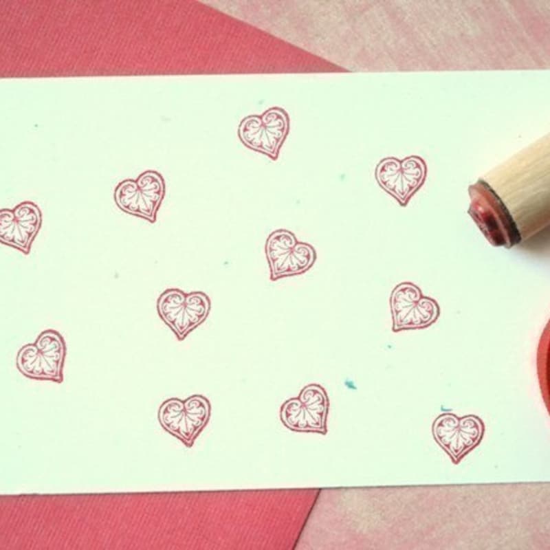 Red Rubber Stamps - Etsy