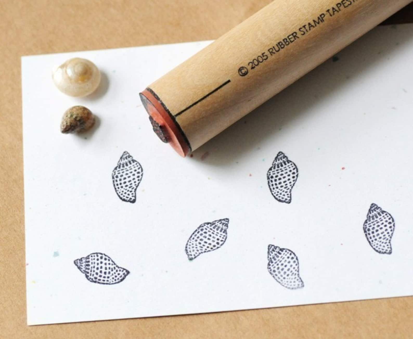 Babylon Shell Rubber Stamp - Etsy