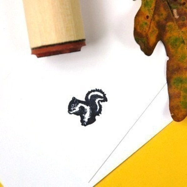 Squirrel Stamp - Etsy