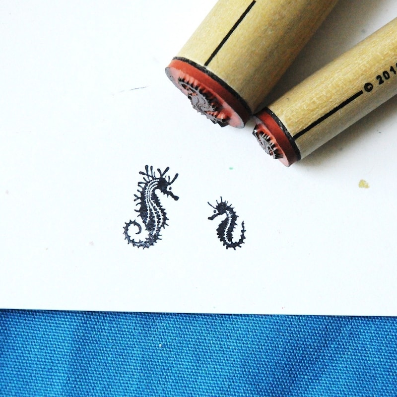 Beach Rubber Stamp - Etsy