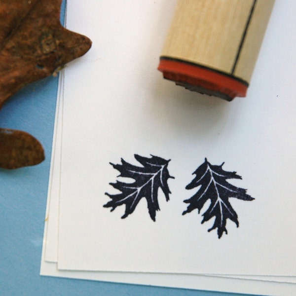 Leaf Rubber Stamp - Etsy