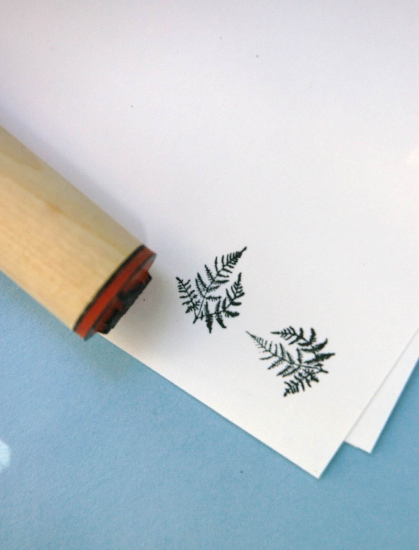 Delicate Fern Rubber Stamp - Etsy