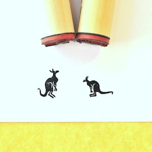 Kangaroo Rubber Stamp Set - Etsy