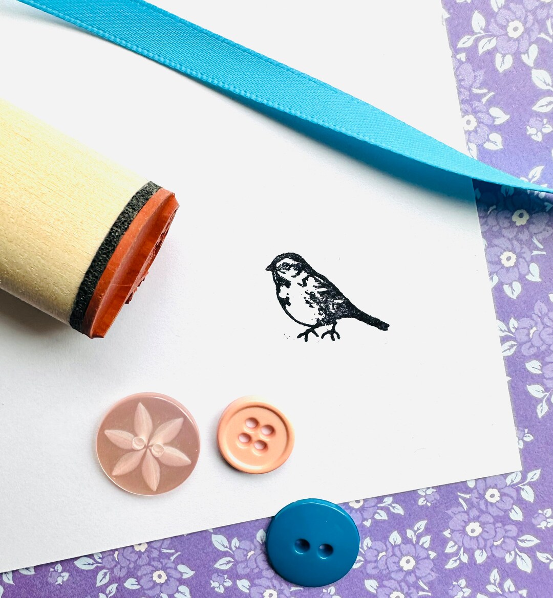 Finch Rubber Stamp - Etsy