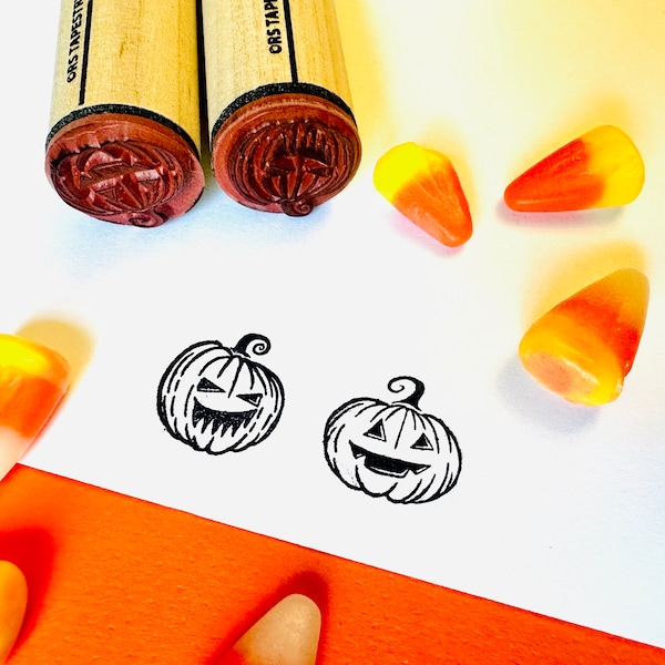 Pumpkin Stamp - Etsy