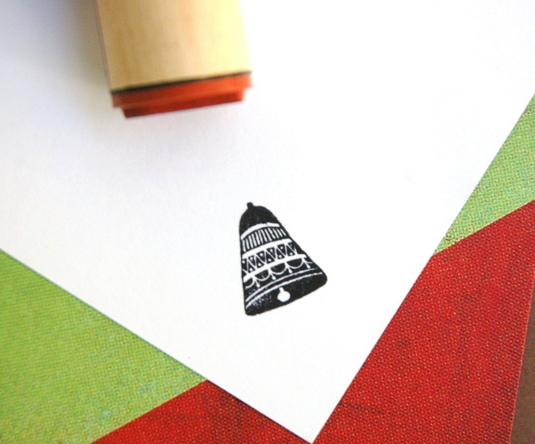 Bell Rubber Stamp - Etsy