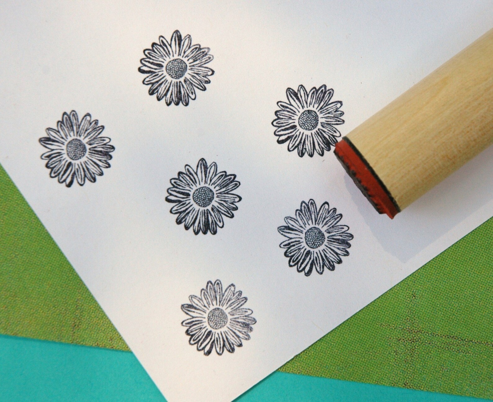 Shasta Daisy Rubber Stamp - Etsy