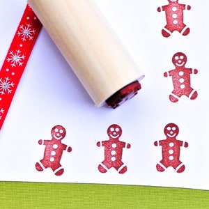 Jumbo Gingerbread Man Rubber Stamp - Etsy