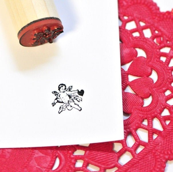 Cupid Rubber Stamp - Etsy