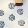 Eyelet Flower Rubber Stamp - Etsy