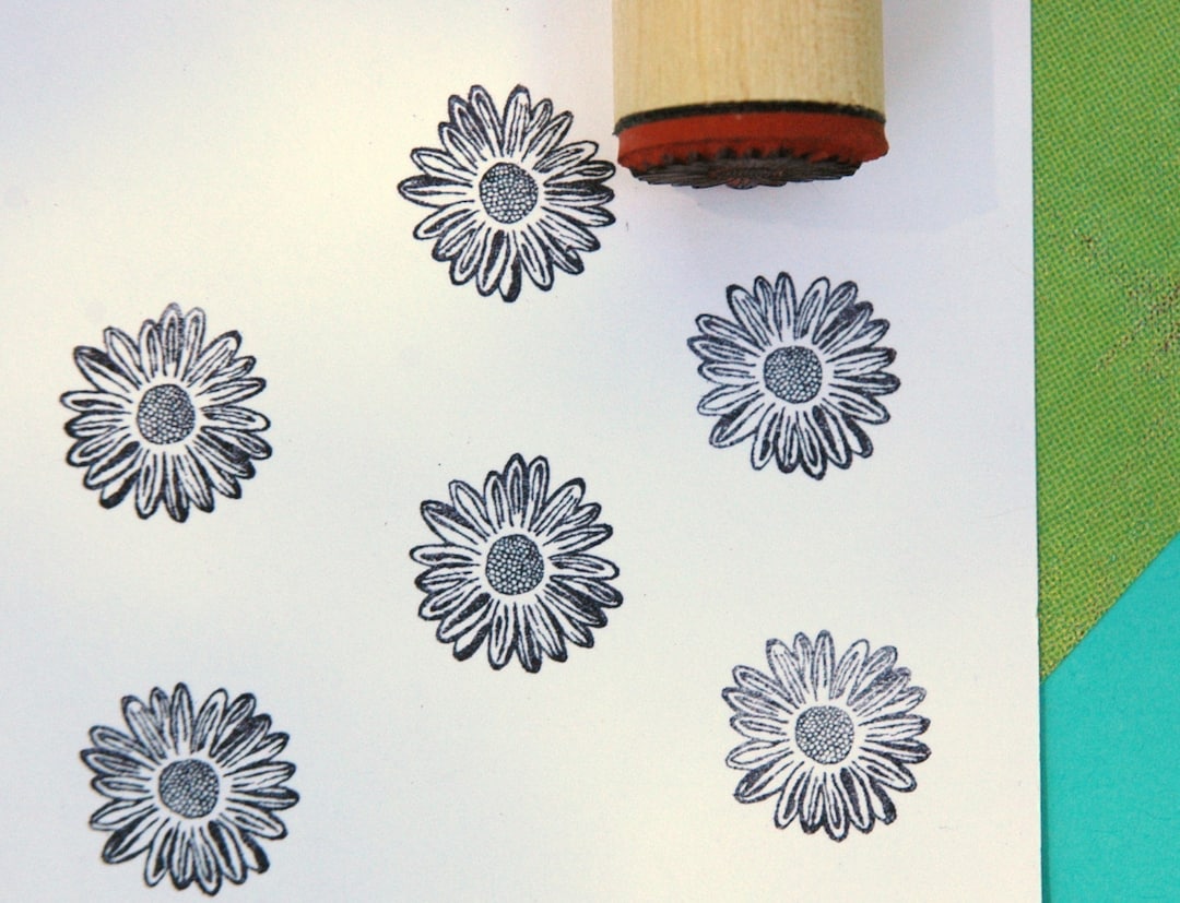 Shasta Daisy Rubber Stamp - Etsy