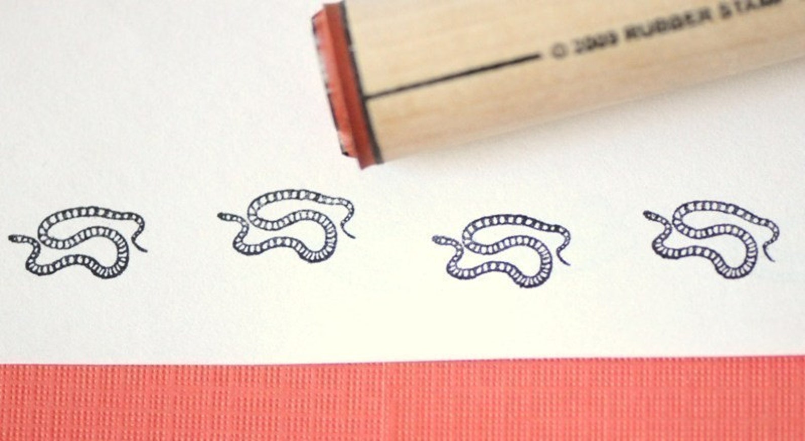 Snake Rubber Stamp - Etsy