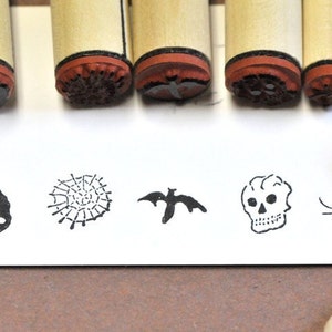 Spooky Sampler Rubber Stamp Set - Etsy