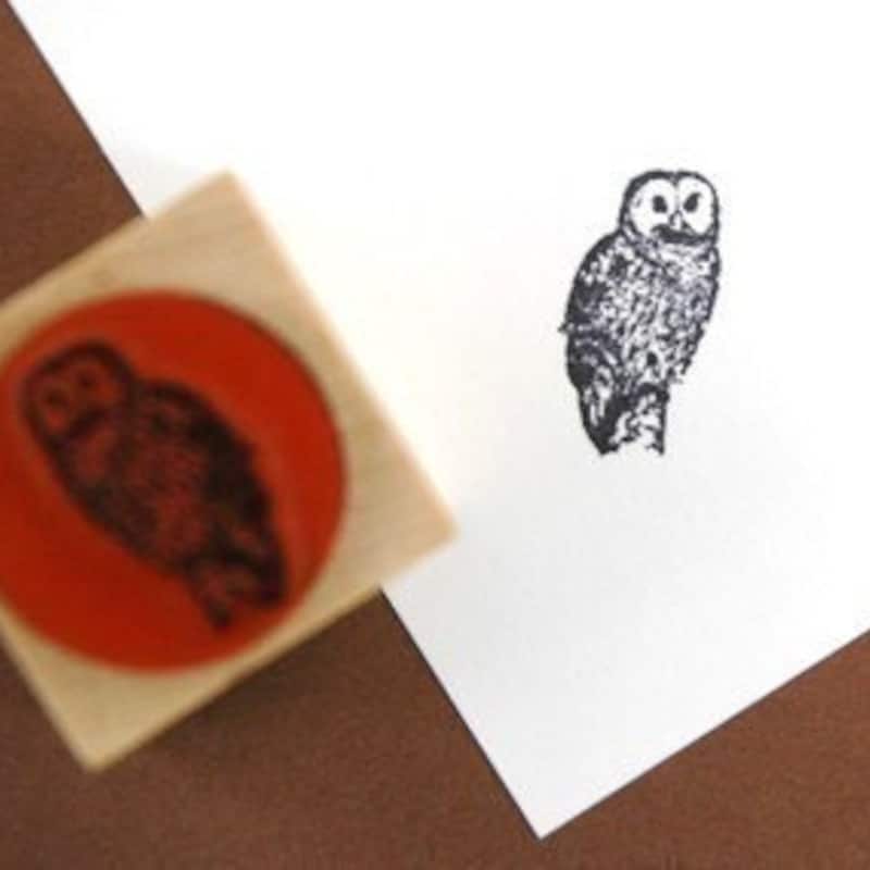 Owl Rubber Stamp - Etsy