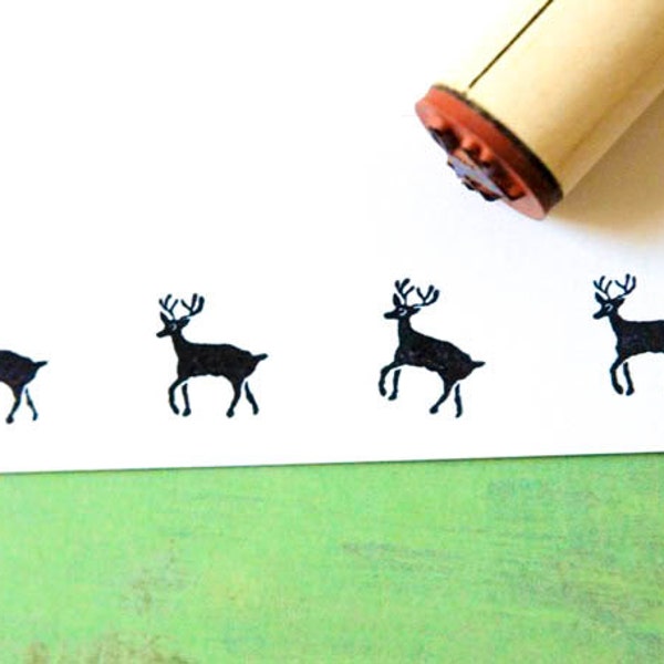 Deer Rubber Stamp - Etsy