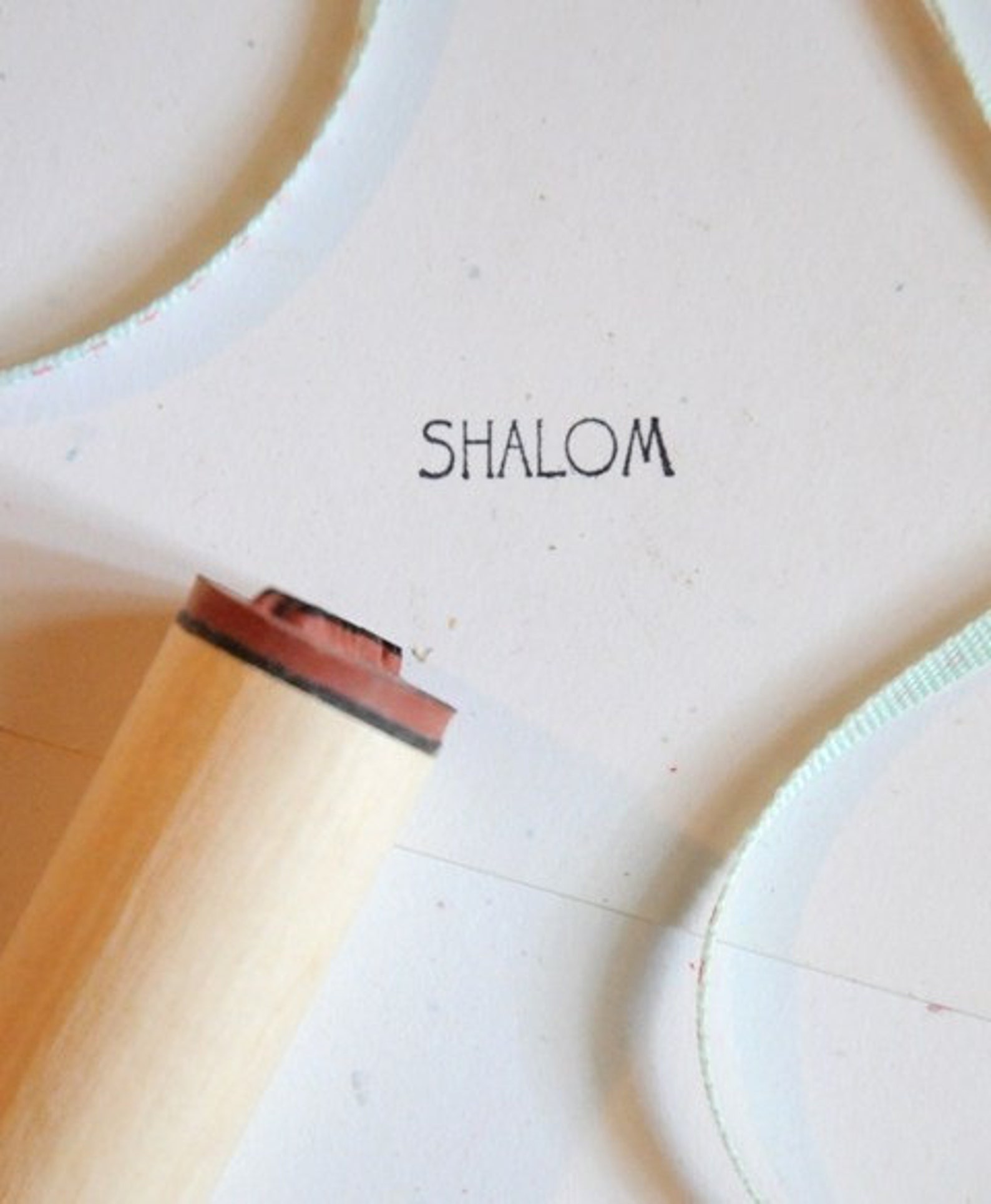 Shalom Rubber Stamp - Etsy