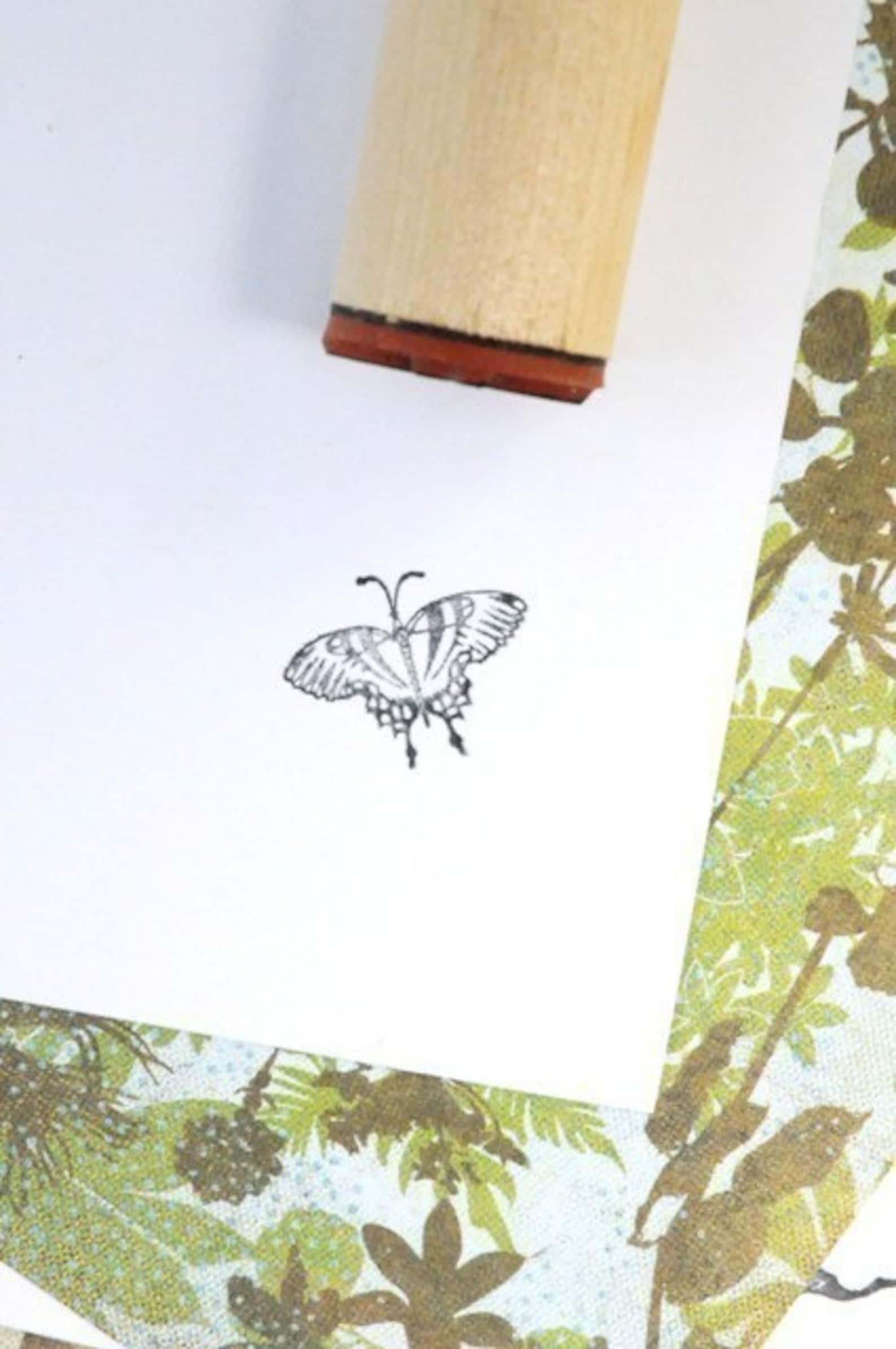 Butterfly Rubber Stamp - Etsy
