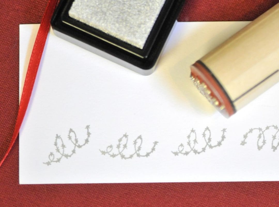 Sparkle Garland Rubber Stamp - Etsy