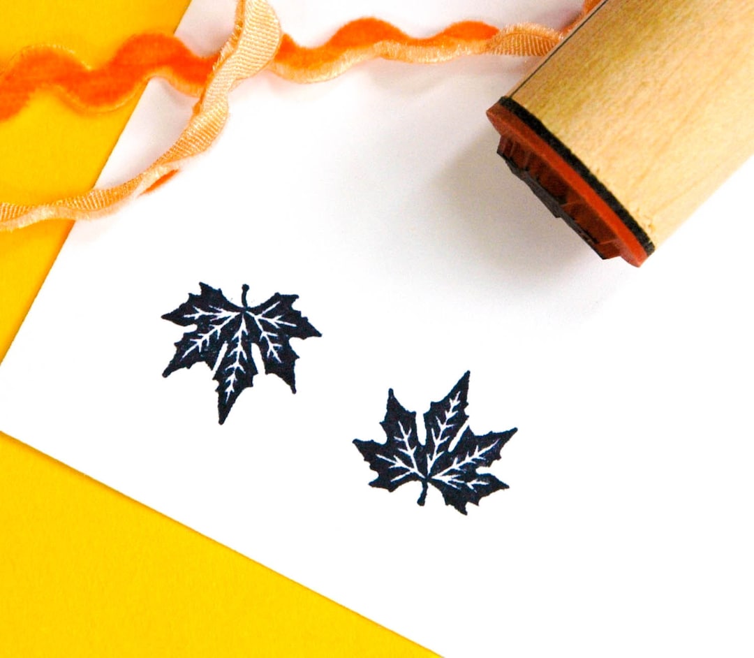Silver Maple Rubber Stamp - Etsy