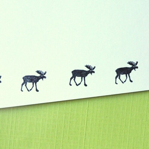 Moose Rubber Stamp - Etsy