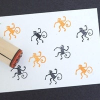 Funny Face Kids Rubber Stamp From Oldislandstamps - Etsy
