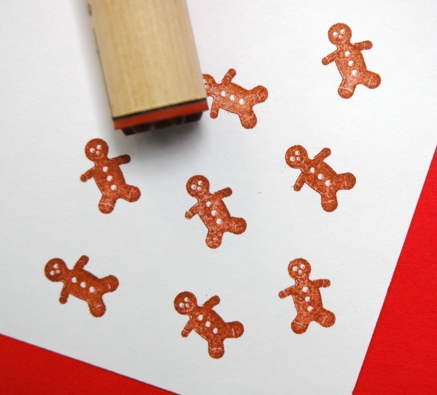 Gingerbread Man Rubber Stamp - Etsy UK