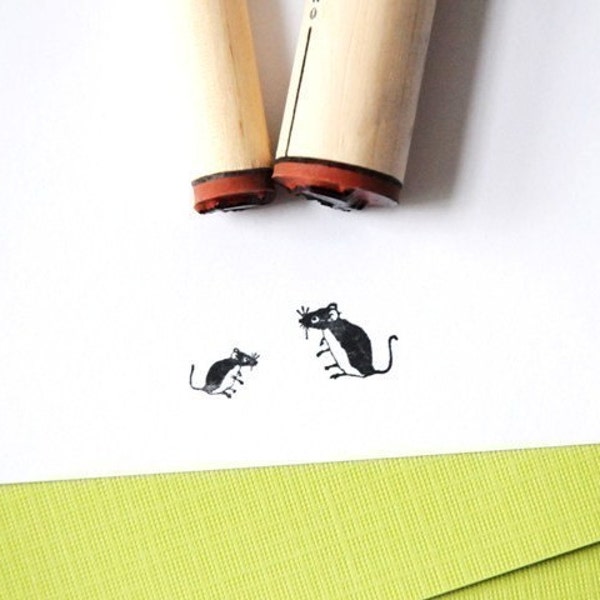 Mouse Rubber Stamp - Etsy