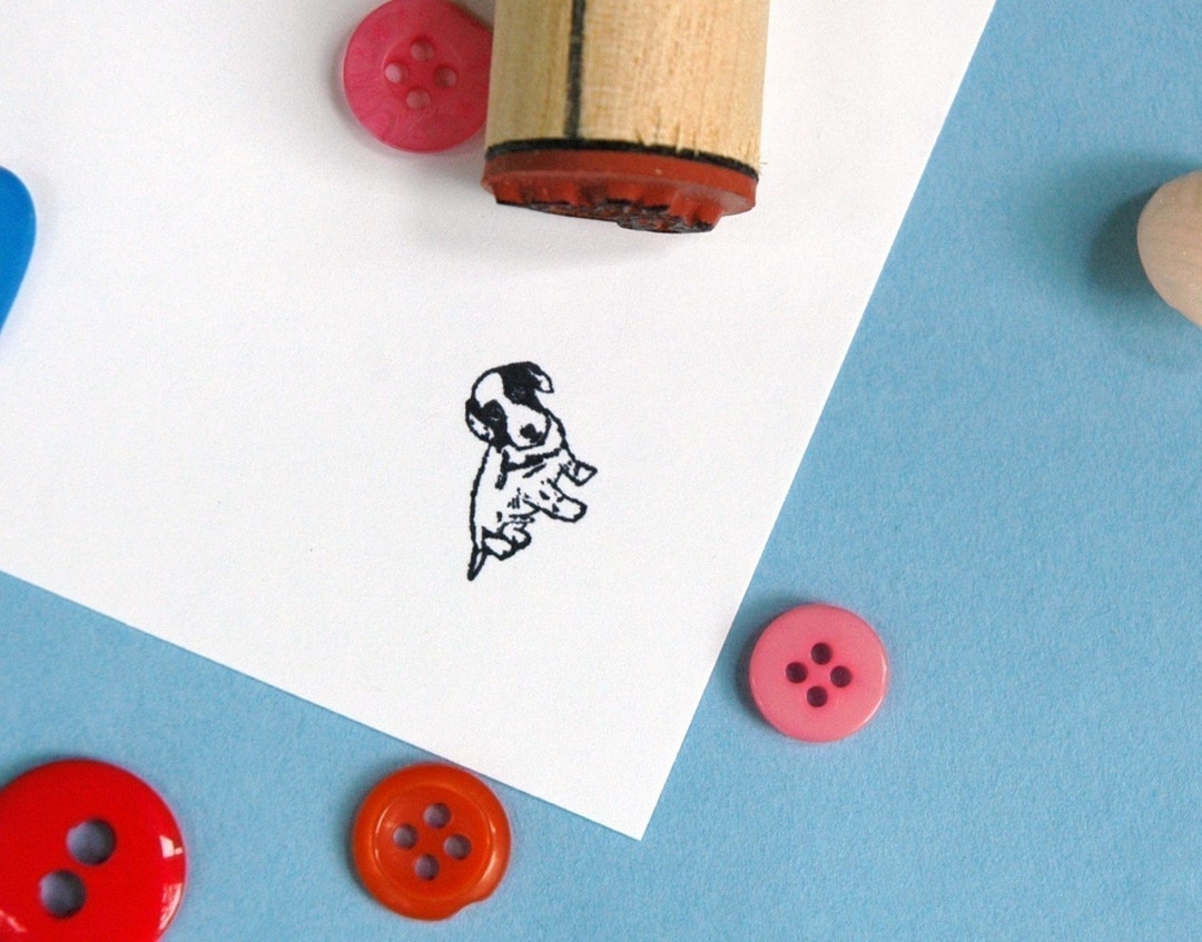 Sweet Puppy Rubber Stamp - Etsy