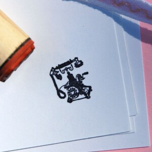 Antique Telephone Rubber Stamp - Etsy