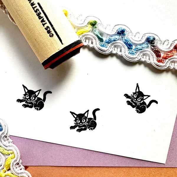 Cat Rubber Stamp - Etsy