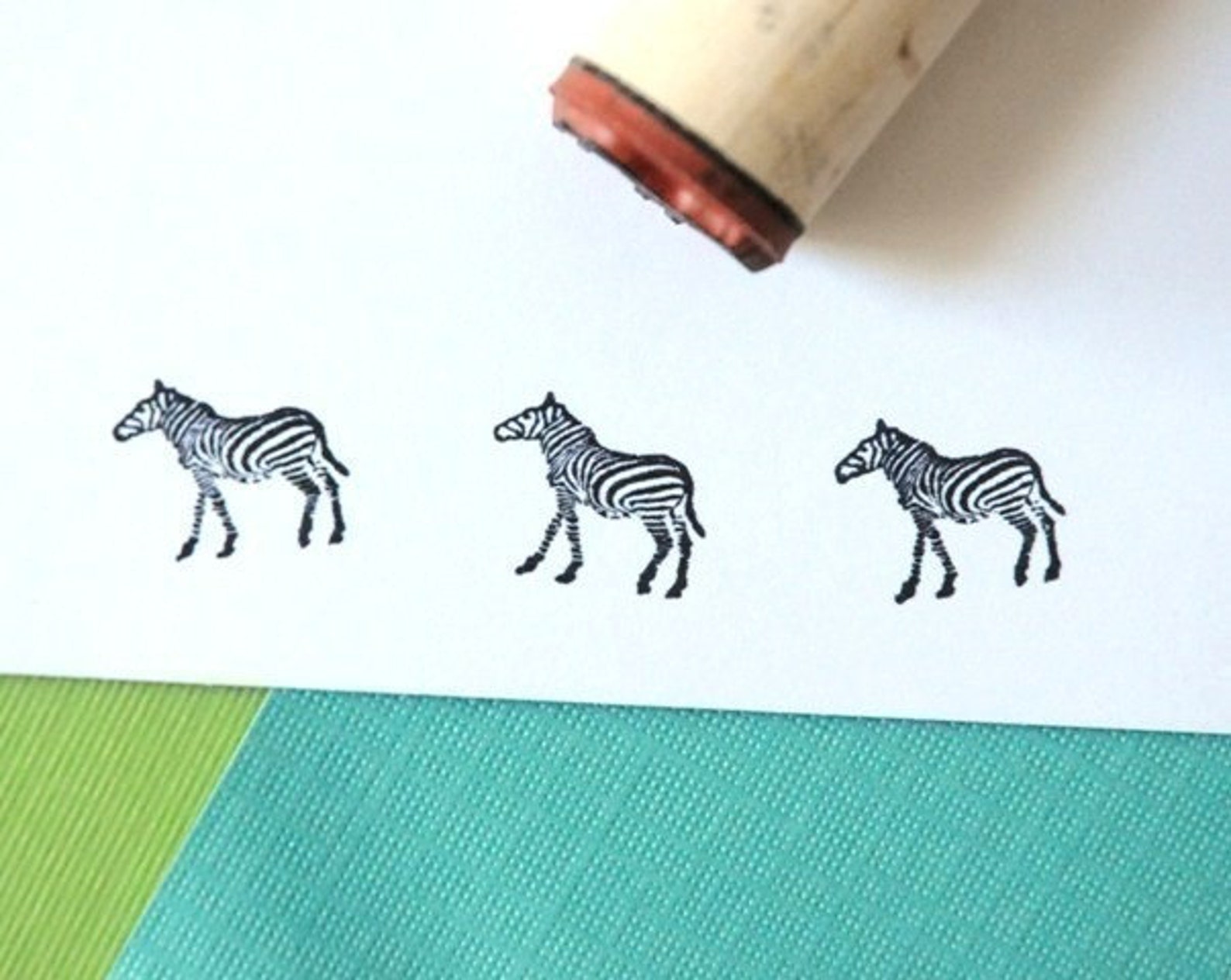 Zebra Rubber Stamp - Etsy