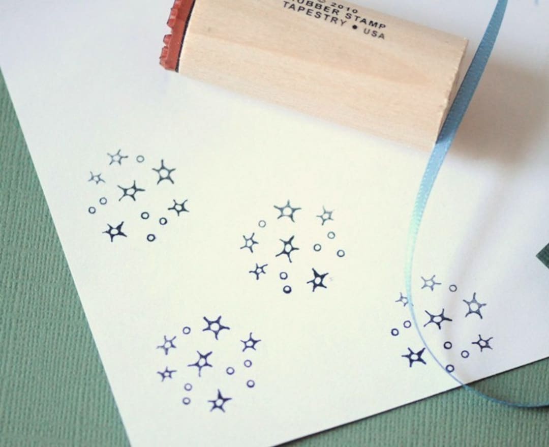 Star Cluster Rubber Stamp - Etsy