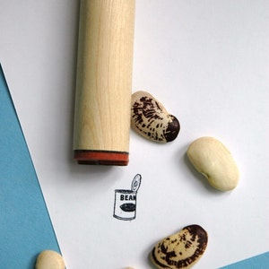 Can of Beans Rubber Stamp - Etsy