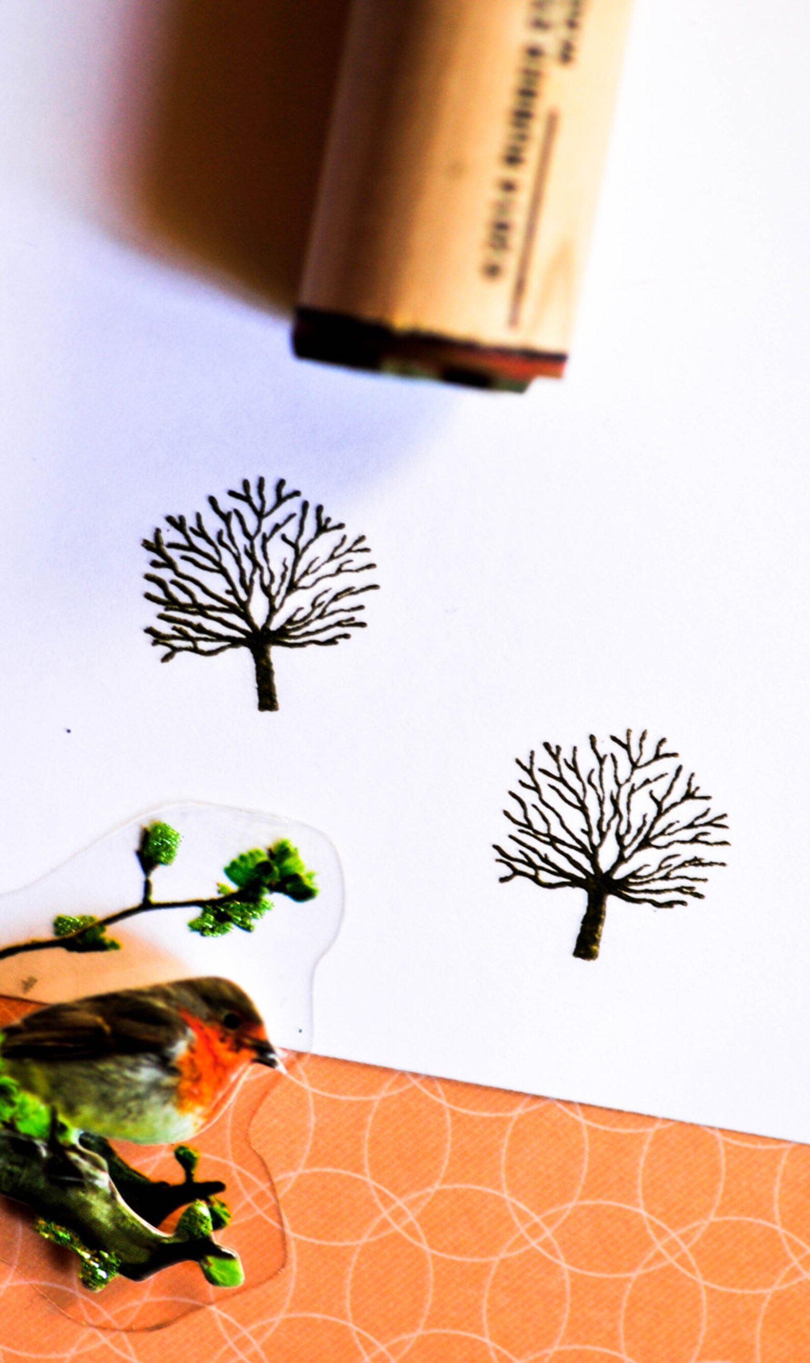 Bare Tree Rubber Stamp - Etsy