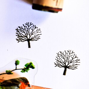 Bare Tree Rubber Stamp - Etsy