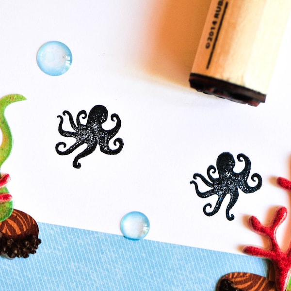 Octopus Stamp - Etsy