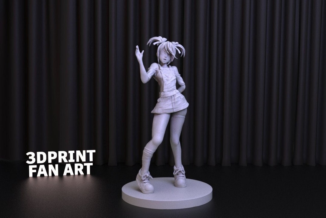 Anime Girl Character 3D Print STL File for 3D Printing,3d Digital File ...