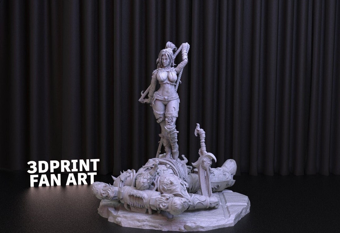 Dark Elf Sexy Woman 3d Print Stl File For 3d Printing3d Digital File Instant Download Drive