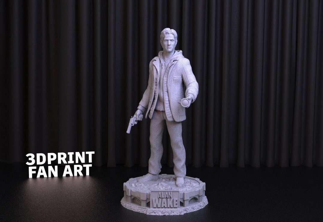 Alan Wake Horror 3D Print STL File for 3D Printing, Instant Download ...