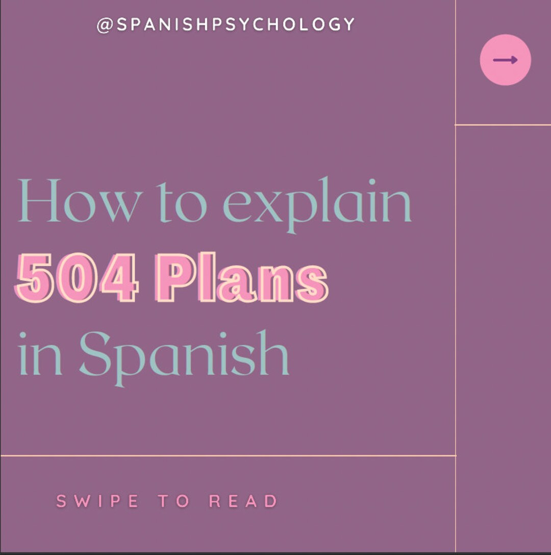 504 Plan Cheat Sheet - Etsy